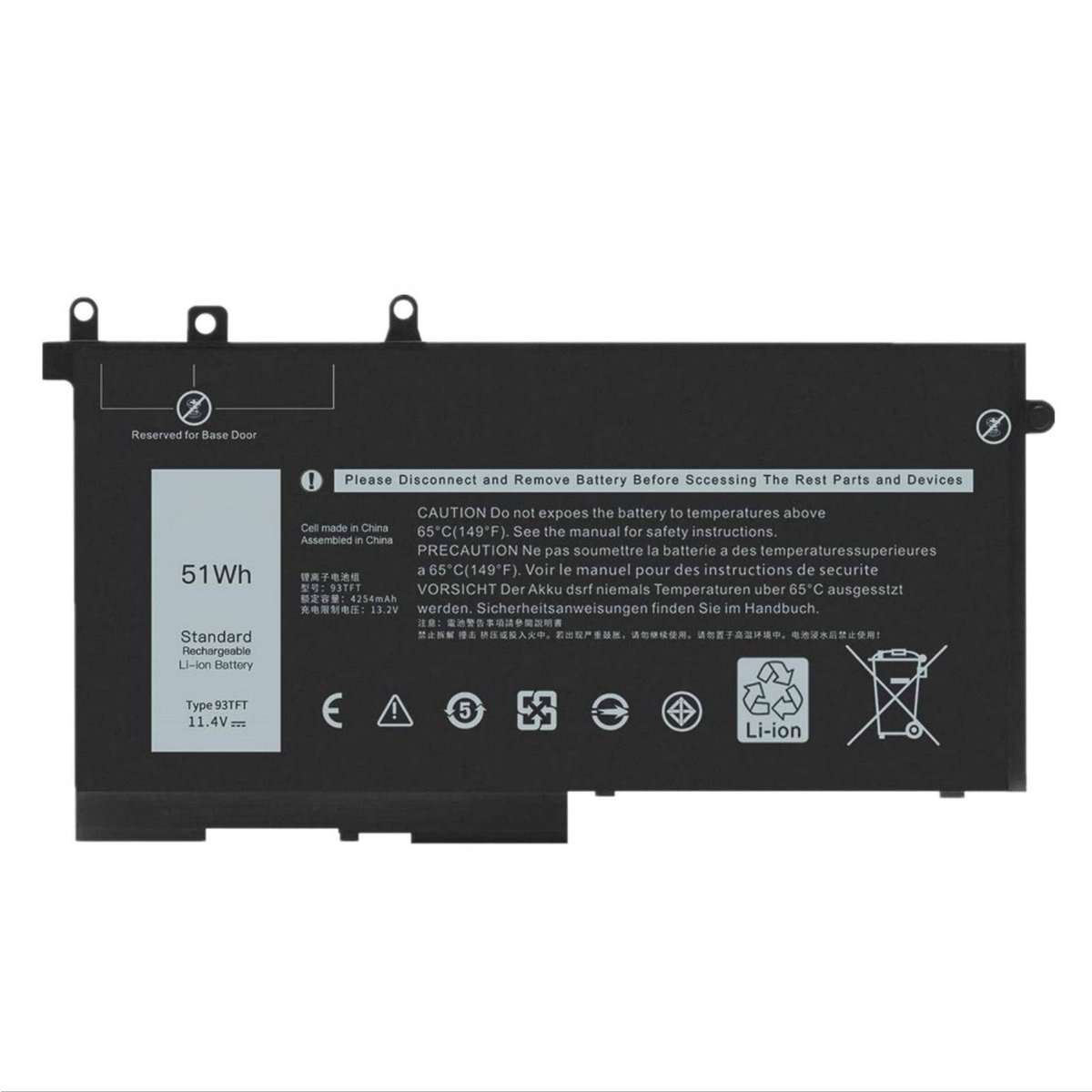 Battery for Dell Latitude 5580 5480 5280 5290 5590 5490 5491 5495 5591 ...
