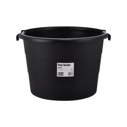 All Set 65L Black Recycled Rope Bucket - Bunnings Australia