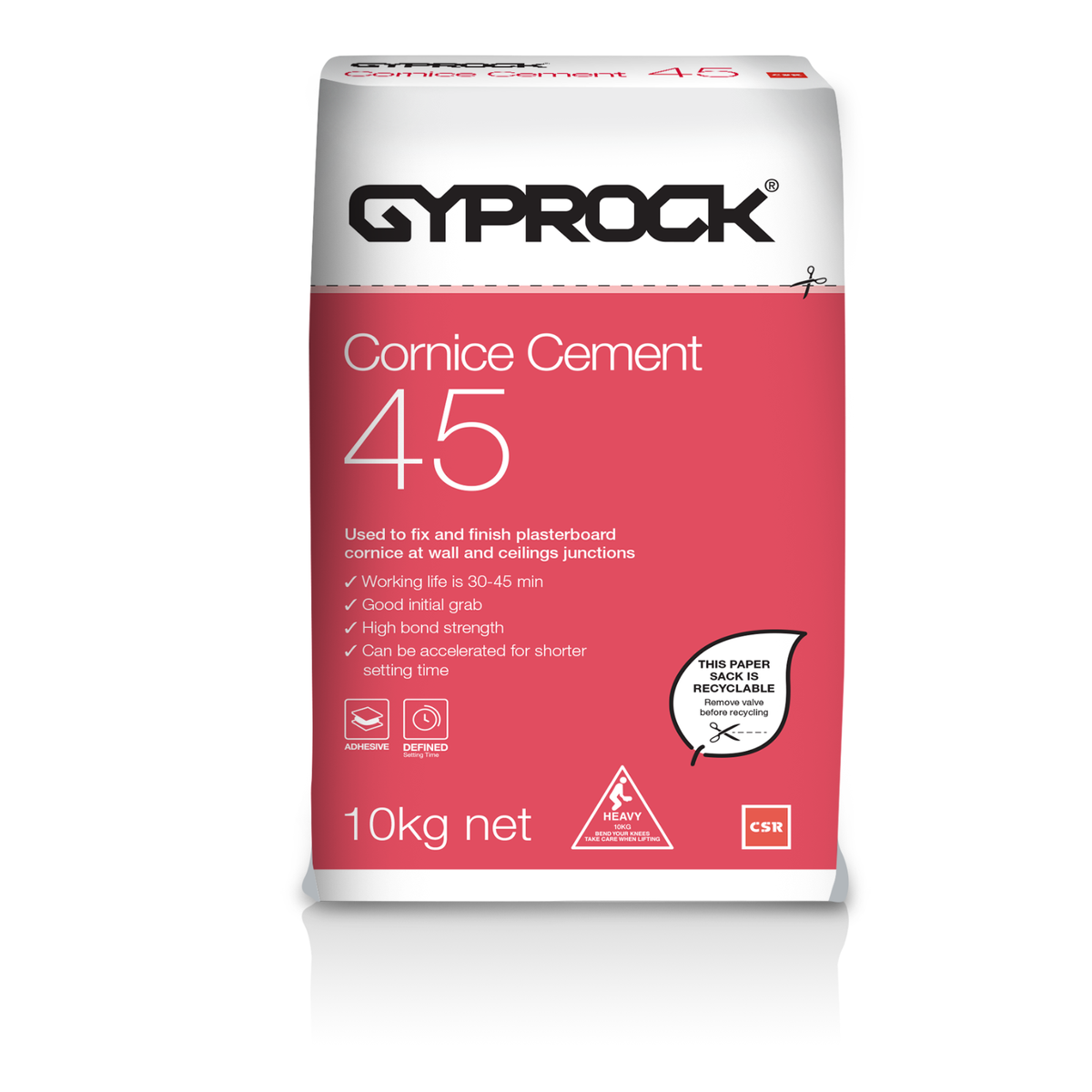 Gyprock CSR 10kg Cornice Cement 45 - Bunnings Australia