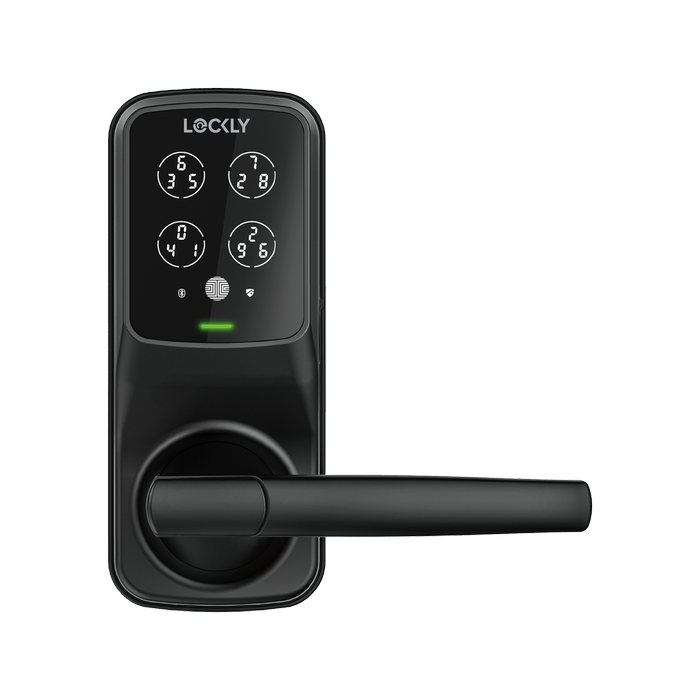 Lockly Matte Black Lux Compact Mortice Smart Lock - Bunnings Australia