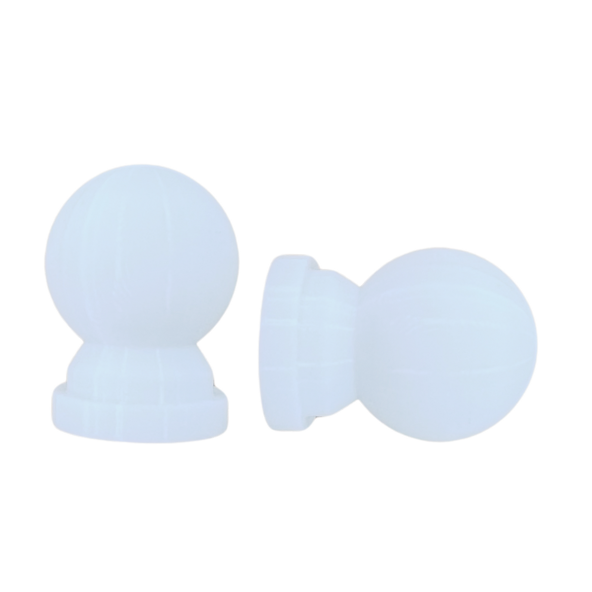 Pillar 16mm White Ball Curtain Rod Finials - Bunnings Australia