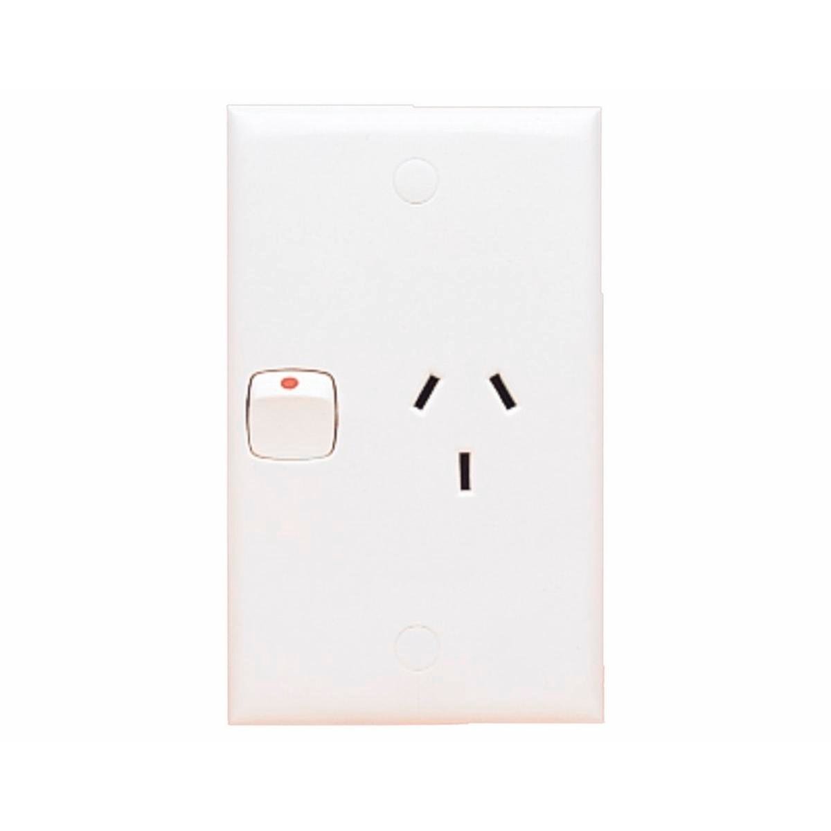 HPM Vertical Powerpoint Single White - Bunnings New Zealand