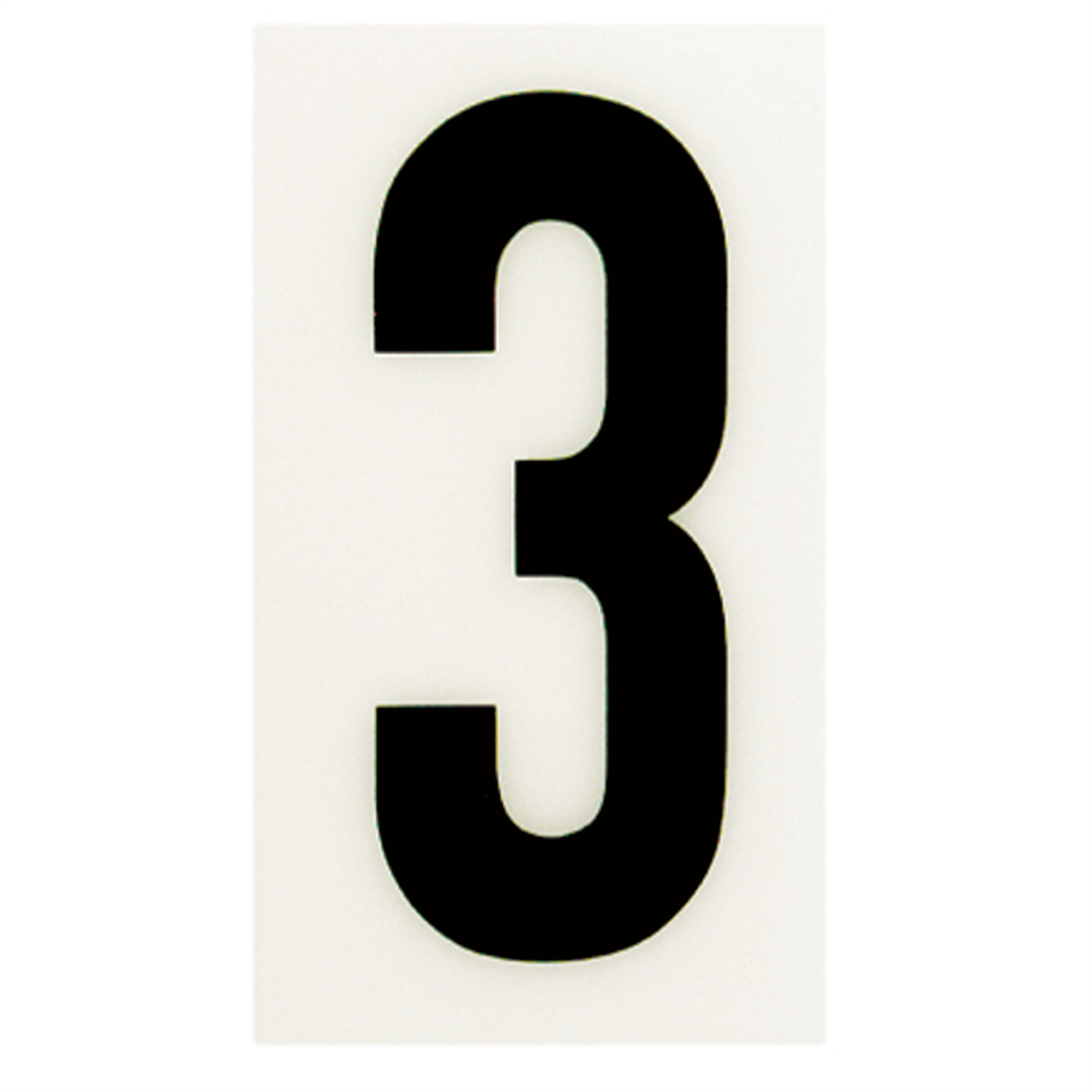 Sandleford 85mm White Self Adhesive House Number 3 - Bunnings Australia