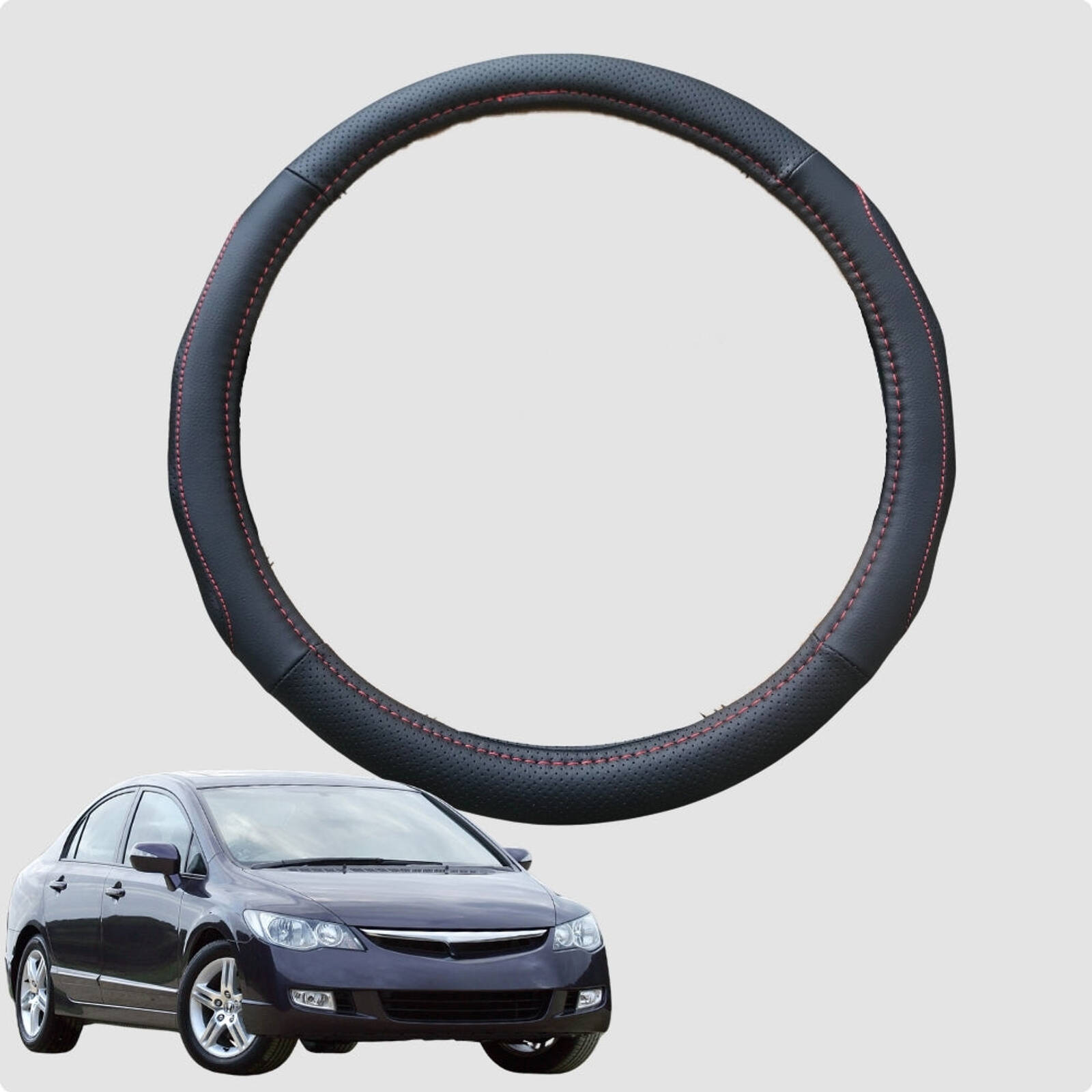Steering Wheel Cover for Honda Civic 2006 2012 Sedan 8th Gen 38CM Circle Bunnings Australia