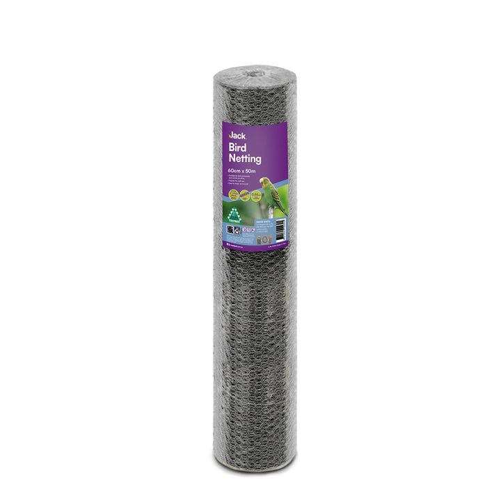 Jack 60cm x 50m x 1.3cm Bird Netting - Bunnings Australia