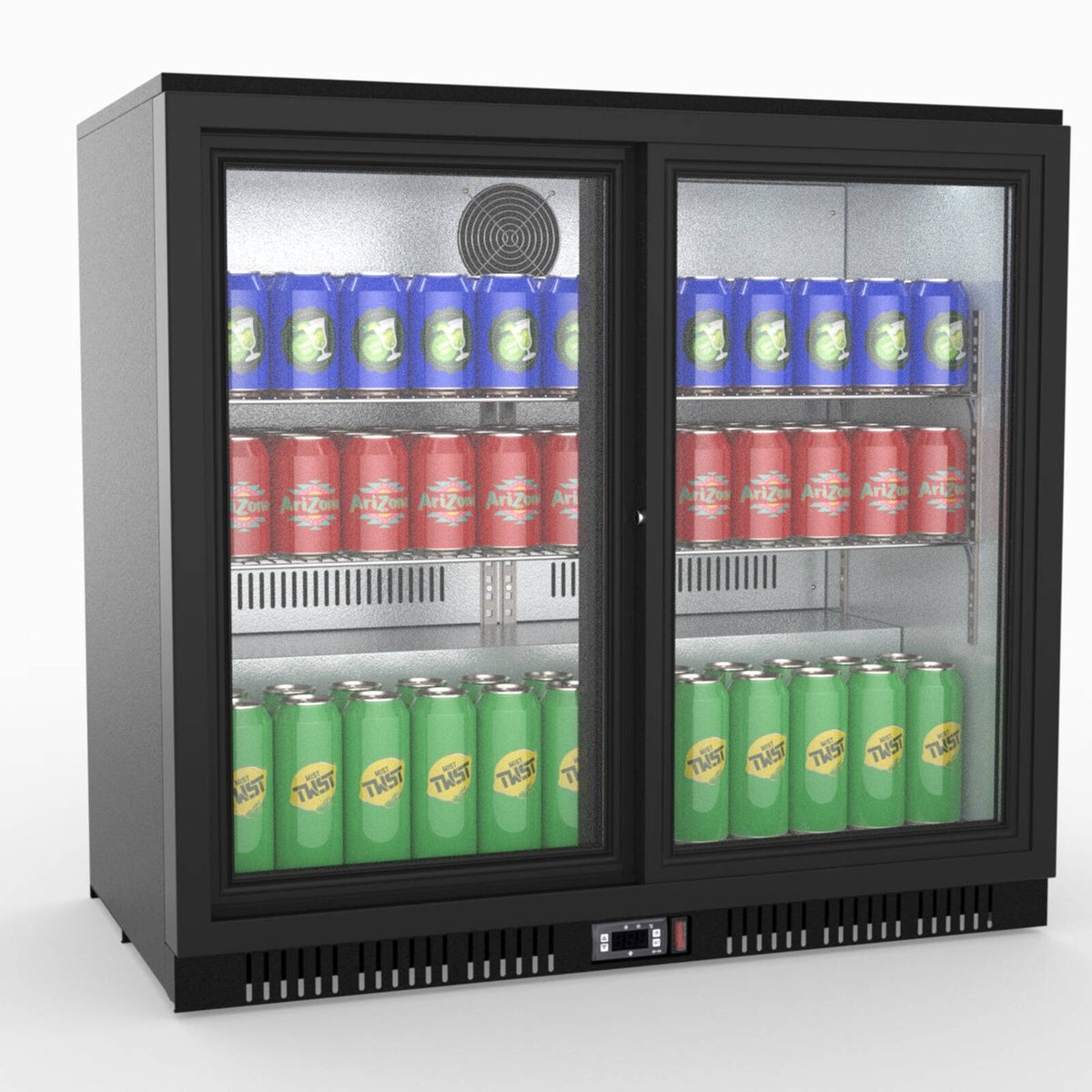 Thermaster Under Bench Two Sliding Door Bar Cooler - Commercial Bar ...