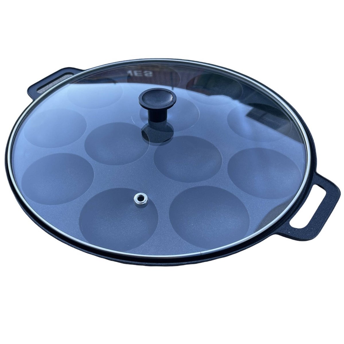 12 Dimple Cast Aluminium Poffertjes Mini Dutch Pancake Cake Pan with ...