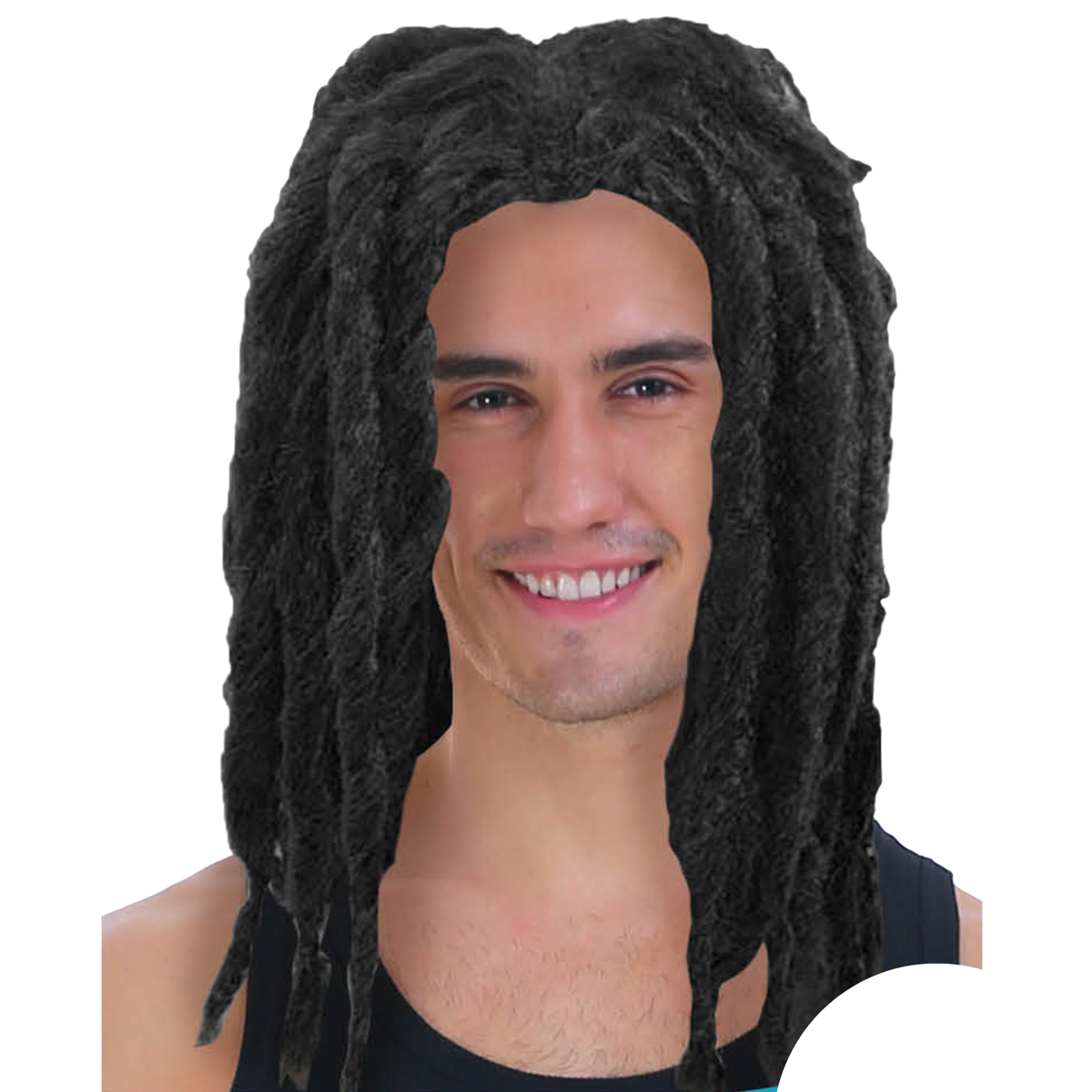 DELUXE DREADLOCKS WIG Rasta Costume Fancy Dress Reggae Halloween Black ...