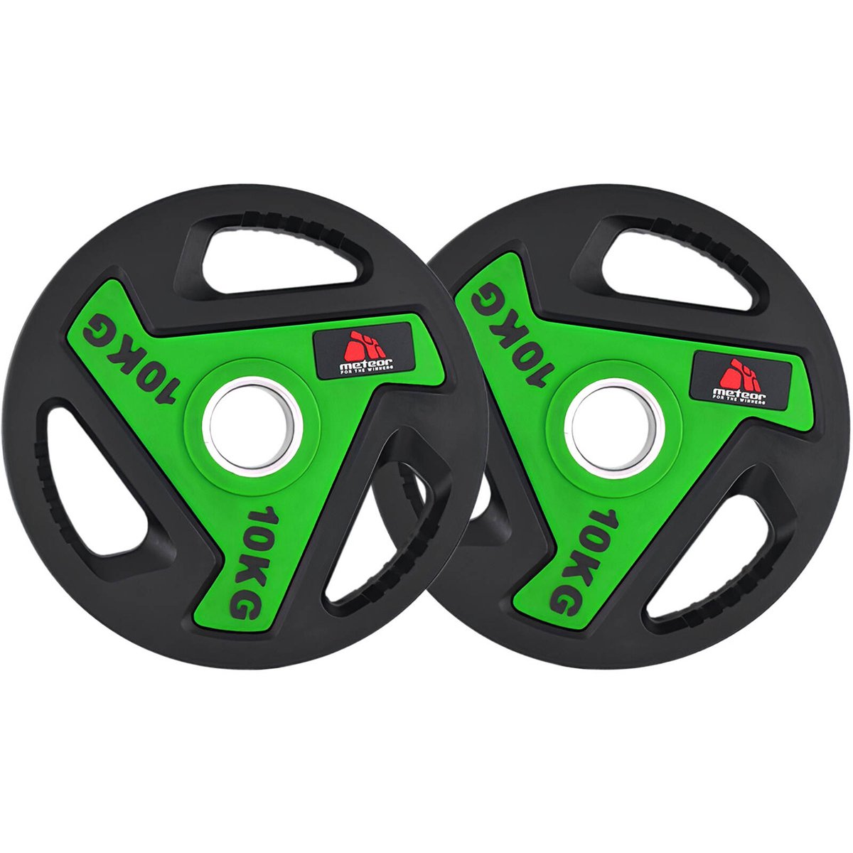 METEOR 10kgx2 Urethane Olympic Weight Plates - Bunnings Australia