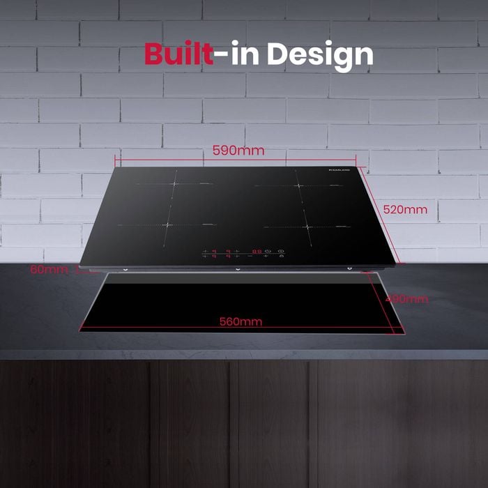 Gasland Chef 60cm Induction Cooktop with 4 Cooking Zones - Bunnings ...