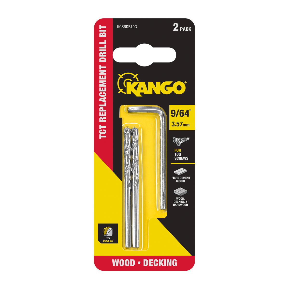 Kango 10G 9/64" Replacement TCT Drill Bits - Bunnings Australia