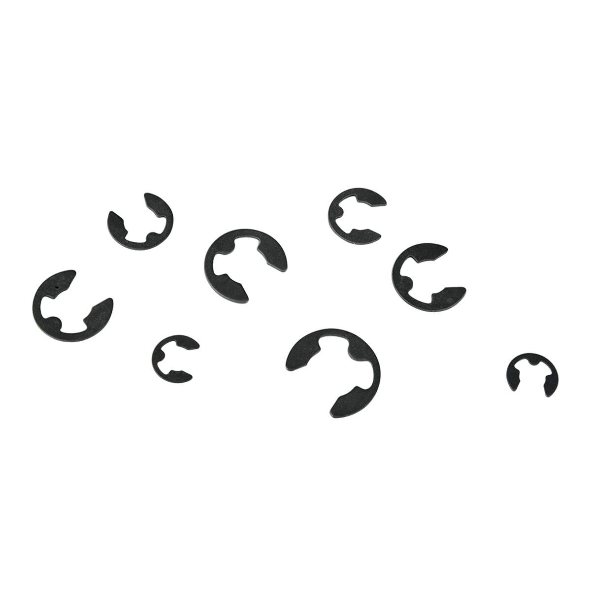 Pinnacle Black Assorted E Clips - 16 Pack - Bunnings Australia