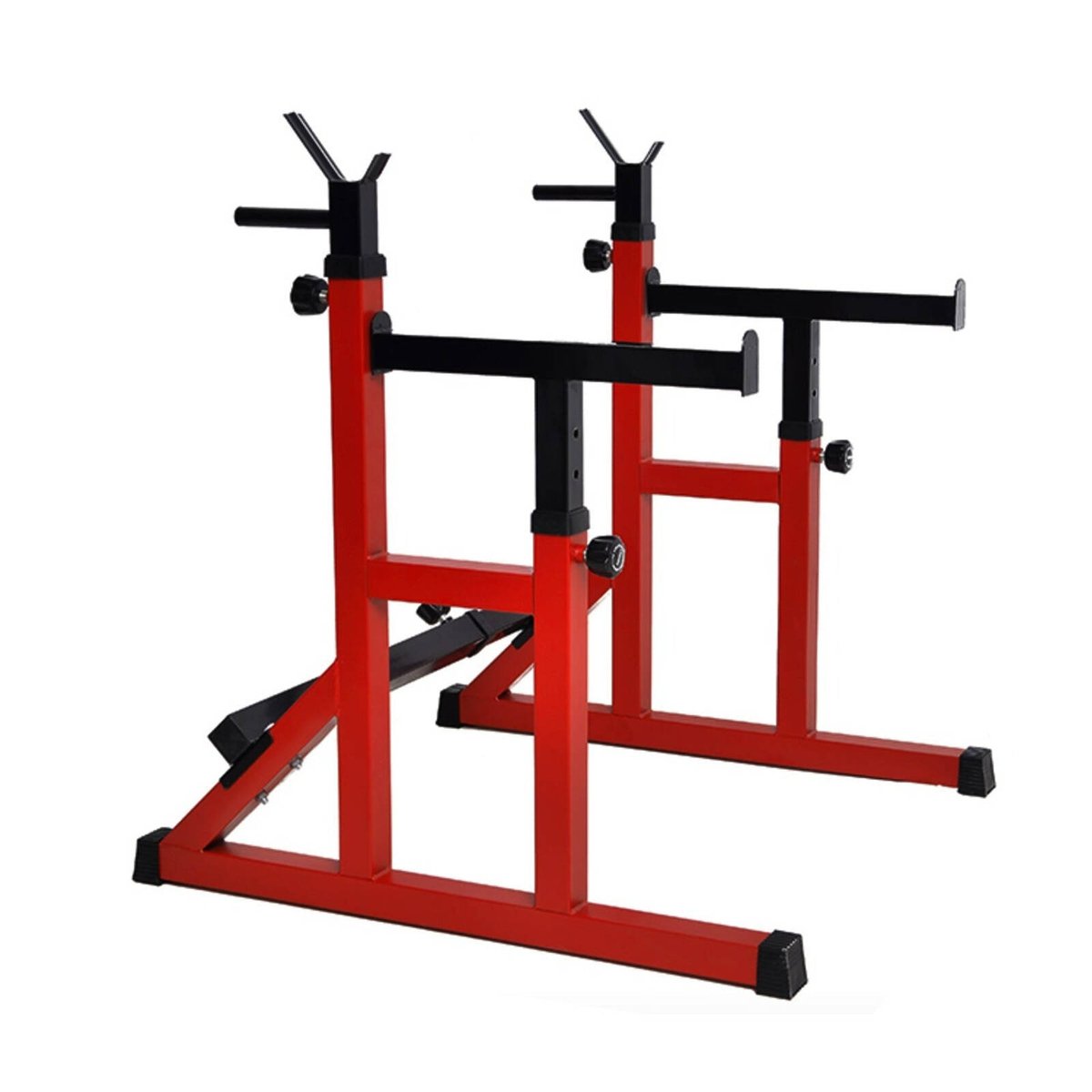 Fitness Master Adjustable Gym Bench Squat Rack Barbell Rack Bench ...