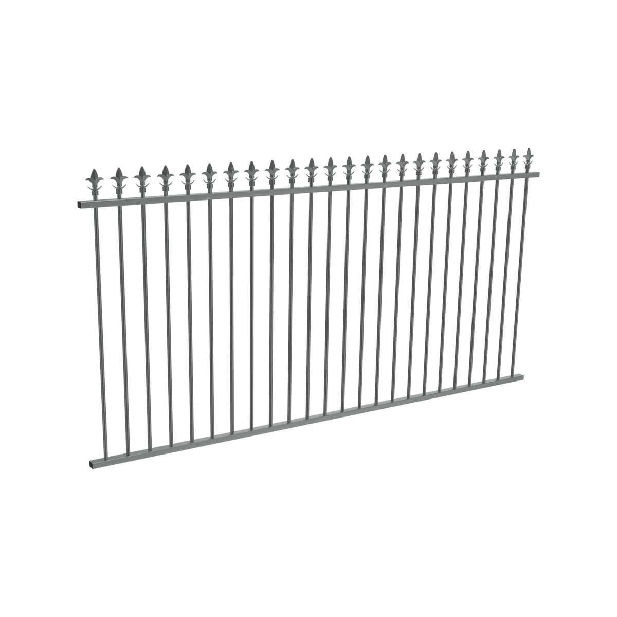 ProtectorAl 2400 x 1200mm Monument Aluminium Pool Fence Panel Spear Top ...