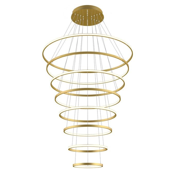 Vencha Crown 8 Ring LED Pendant Light - Gold (3000K) - Bunnings Australia