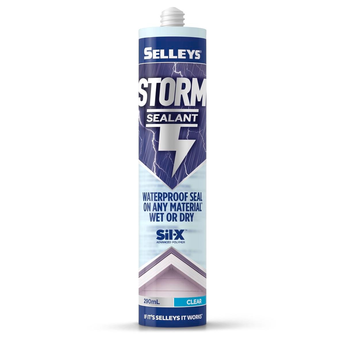 Selleys 290ml Clear Storm Waterproof Gutter And Roof Sealant - Clear ...