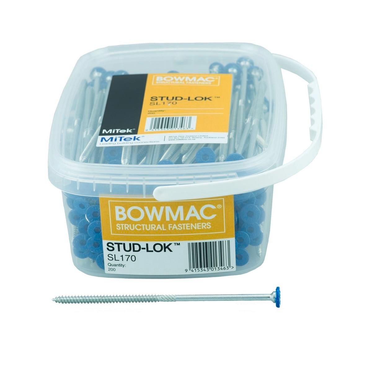 BOWMAC Studlok 170mm Zinc Galvanised 200pk SL170-200 - Bunnings New Zealand