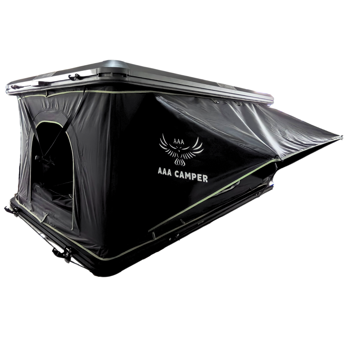 AAA Camper 210x130x110cm Black Aluminium Pop Top Roof Top Tent ...