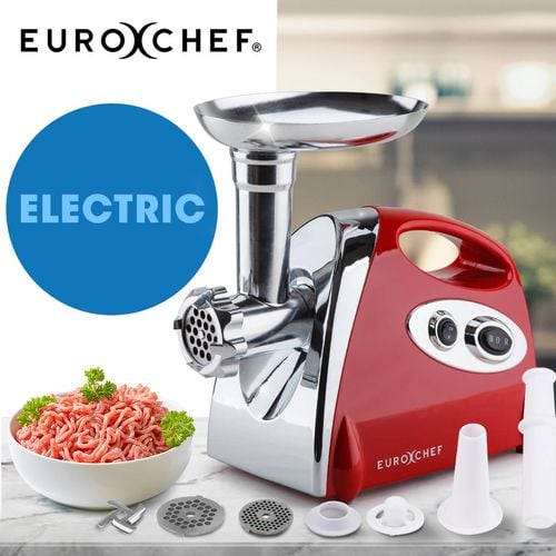 EUROCHEF Electric Meat Grinder, Stainless Steel Mincer Sausage Filler ...