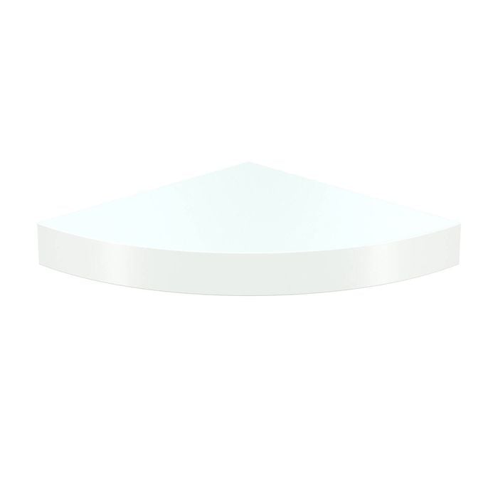 Flexi Storage White Matte Decorative Shelving Rounded Corner Floating ...