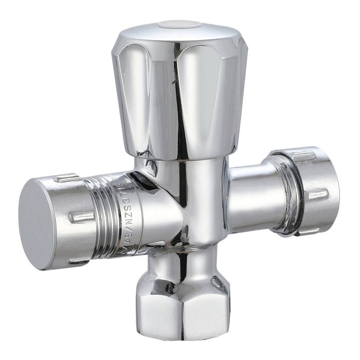 evekare 15 x 15mm Chrome Double Mini Cistern Stop Tap - Bunnings Australia
