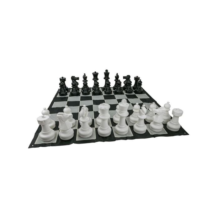 Giant Size Plastic Outdoor Chess Game Set w/Mat 3x3m - Bunnings Australia