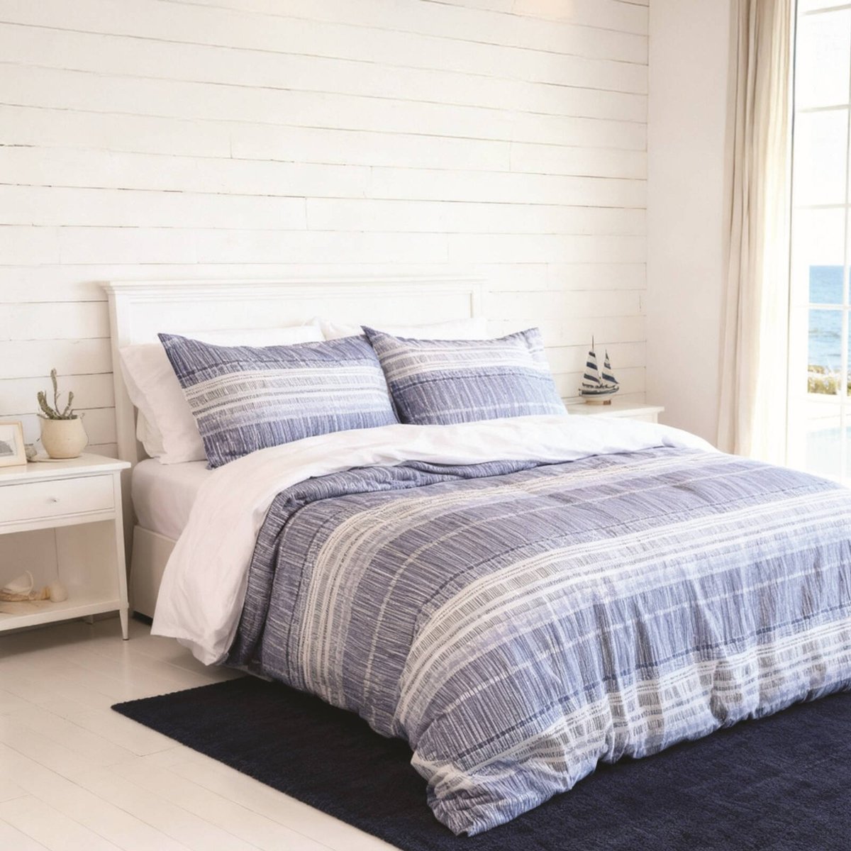 Odyssey Living Foster Quilt Cover Set Cotton Home Bedding King ...