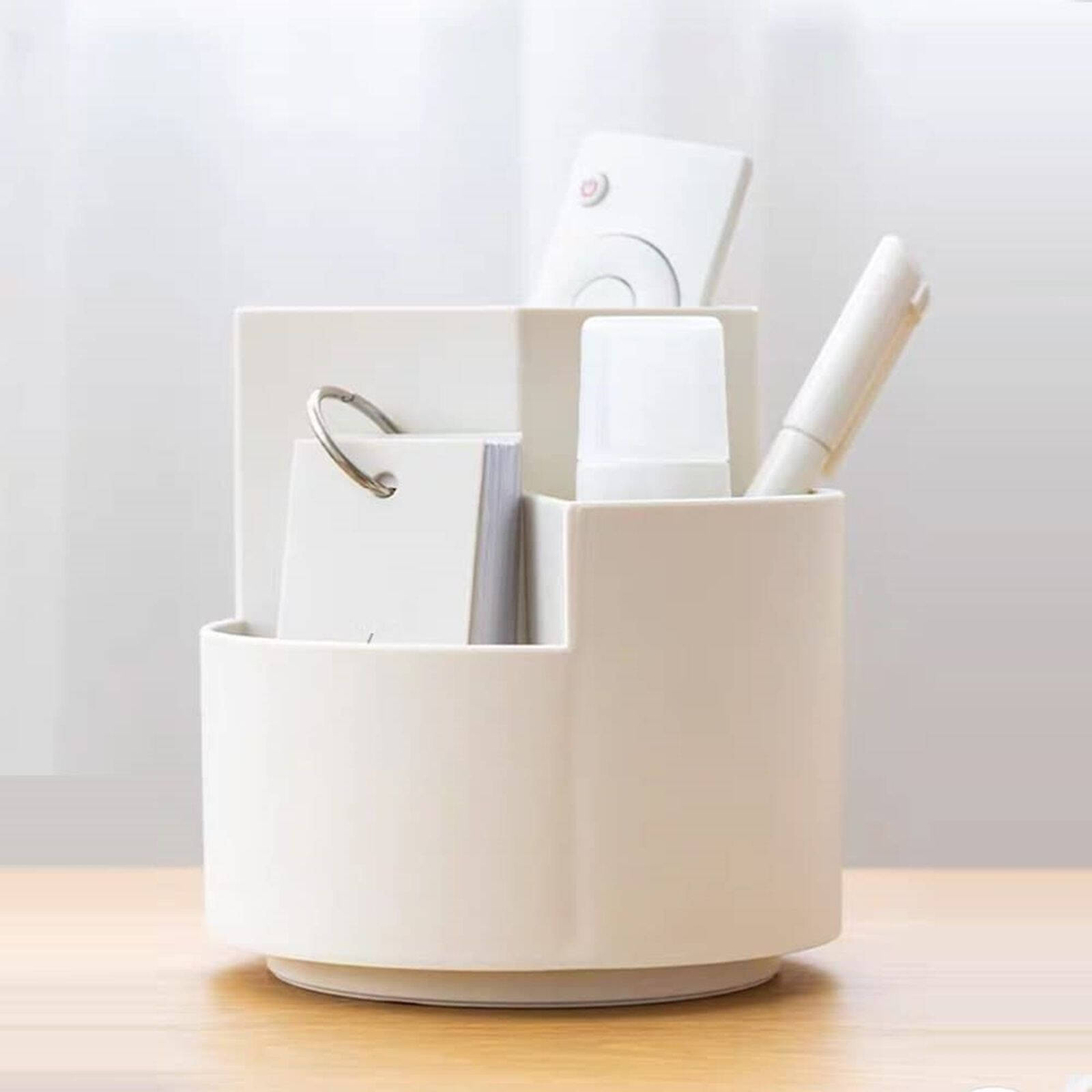 360 degree rotating multi-functional pen holder with 3 separate layer ...