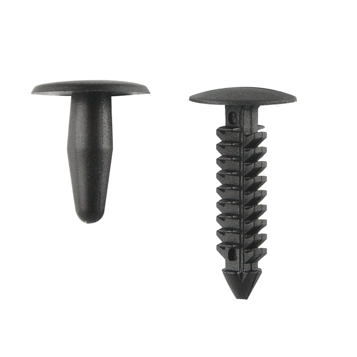 Pinnacle Black Nylon Assorted Trim Clips - 4 Pack - Bunnings Australia