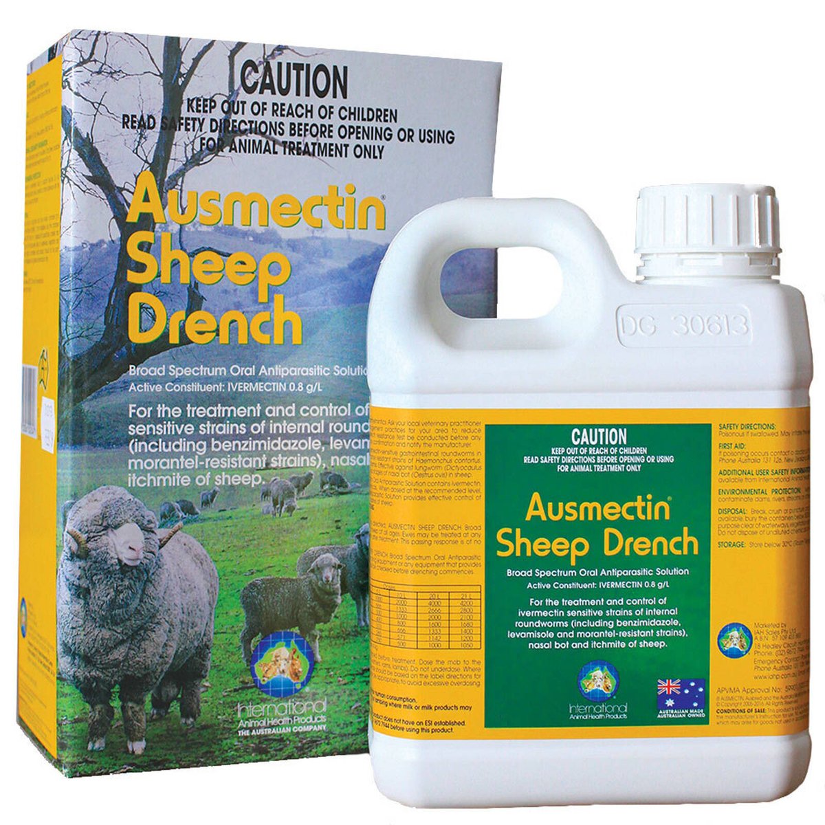 International Animal Health Ausmectin Sheep Drench Oral Solution 1L ...