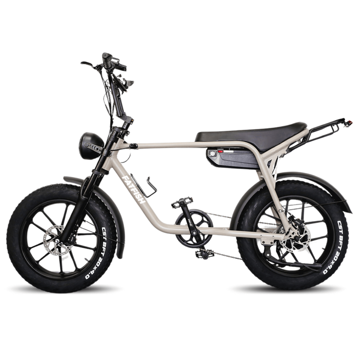 Fatfish Fat Tyre E Bike Smoke Grey Bunnings Australia