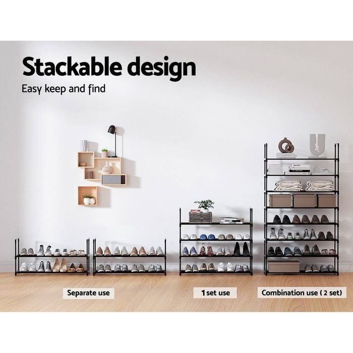 4 tier Storage Shoe Rack Stackable - Bunnings Australia
