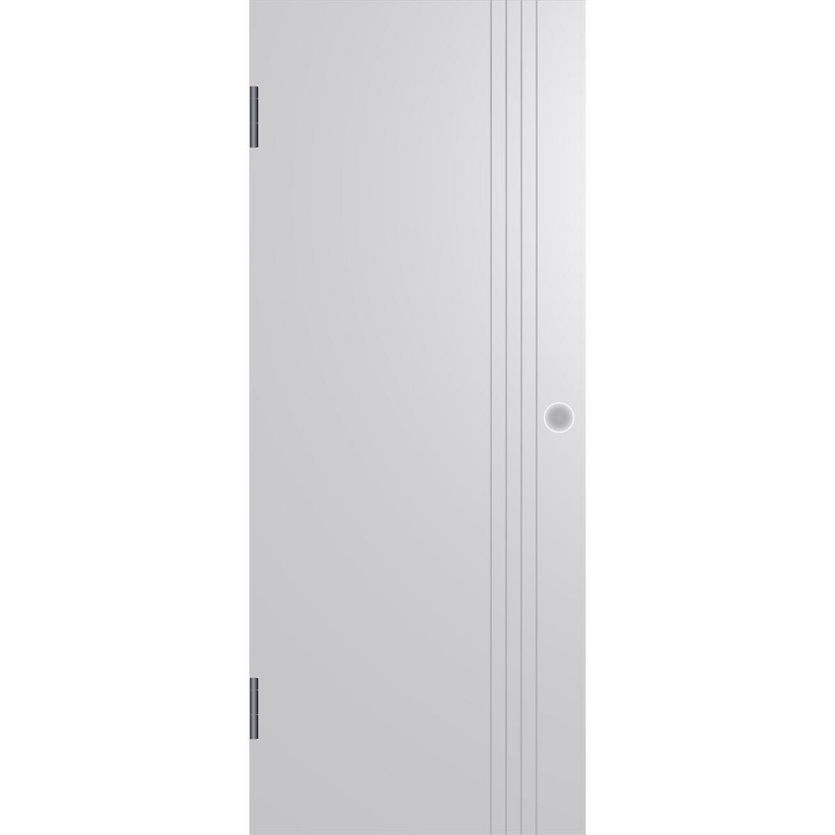 Hume 2040 x 820 x 35mm Internal Door Primed MDF Accent Prehung FH LH LO ...