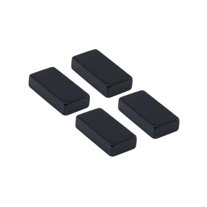 Everhang 25.5 x 12.5mm Black Rare Earth Block Magnet - Pack of 4 ...