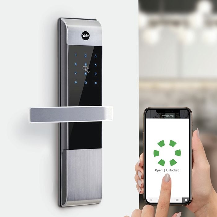 Yale Silver Smart Mortice Lock - Bunnings Australia