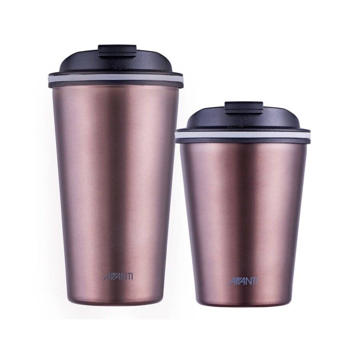 Avanti GOCUP Coffee Cup Pack of 2 Sizes 355ml and 236ml - Rose Gold ...