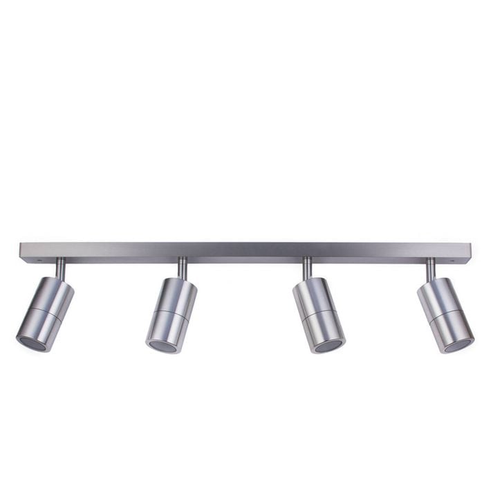 CLA Lighting Exterior Adjustable 4 Head Bar Spot Light (Titanium) IP44 ...