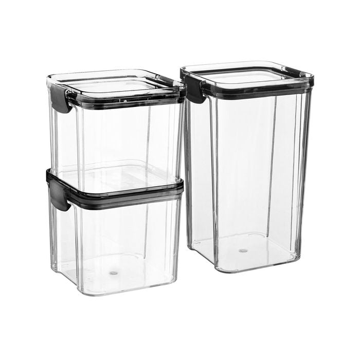 3 Piece Food Containers Set - 2 Sizes - Black - Bunnings Australia