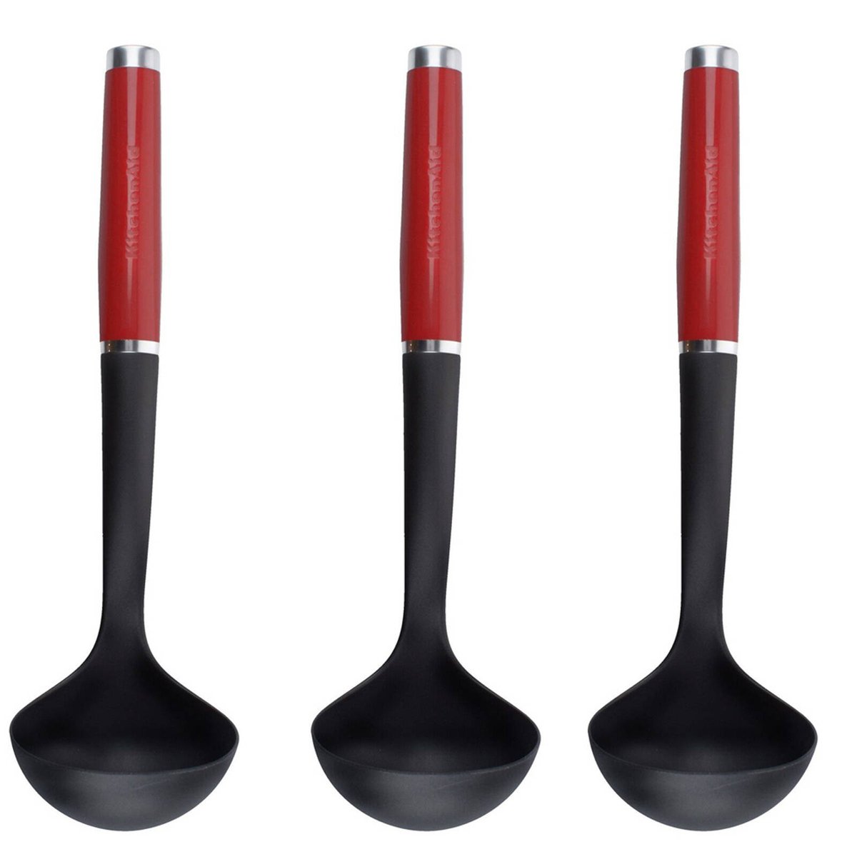 3PK KitchenAid Cooking Ladle 31cm Nylon/Plastic - Empire Red - Bunnings ...