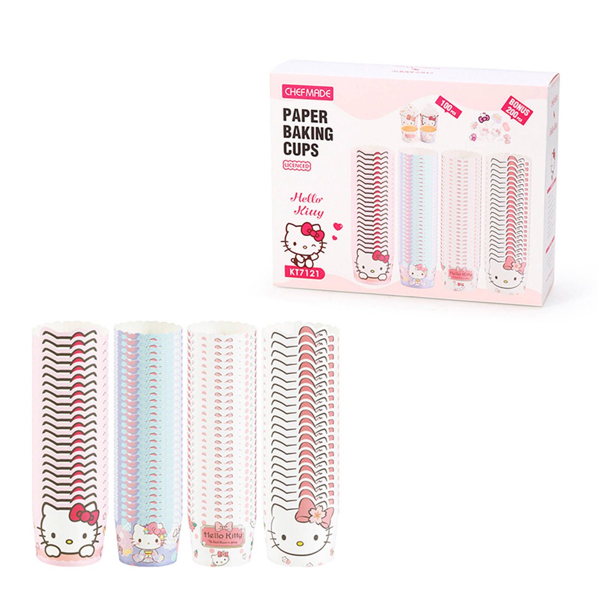 Chefmade x Sanrio Hello Kitty Sweetie Paper Baking Cups - Bunnings ...