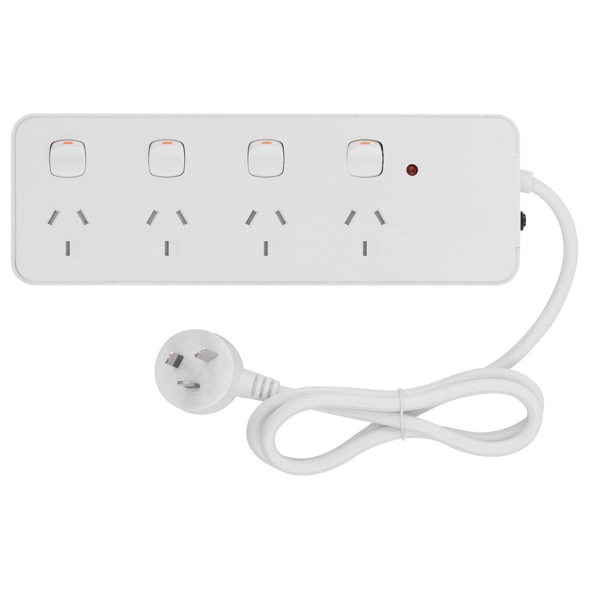 Click 4 Outlet Individually Switched Surge Powerboard with Child Safety ...
