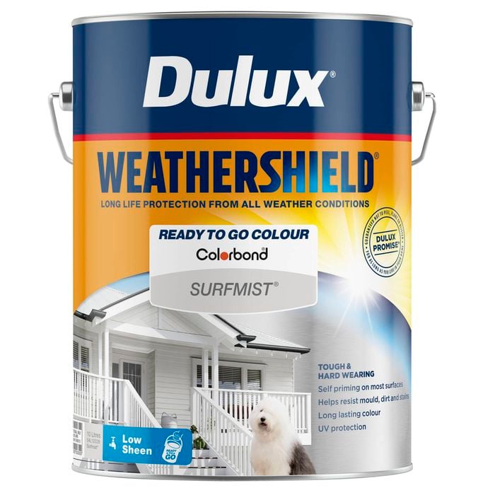 Dulux Surfmist Low Sheen Weathershield Exterior Paint - 10L - Bunnings ...