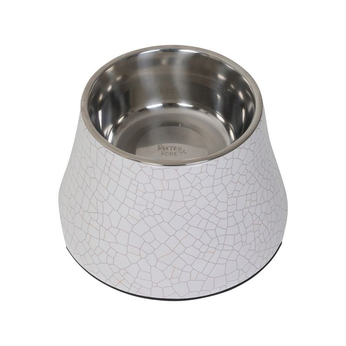 Baxter Bone Medium Marble Effect Elevated Pet Bowl - Bunnings Australia