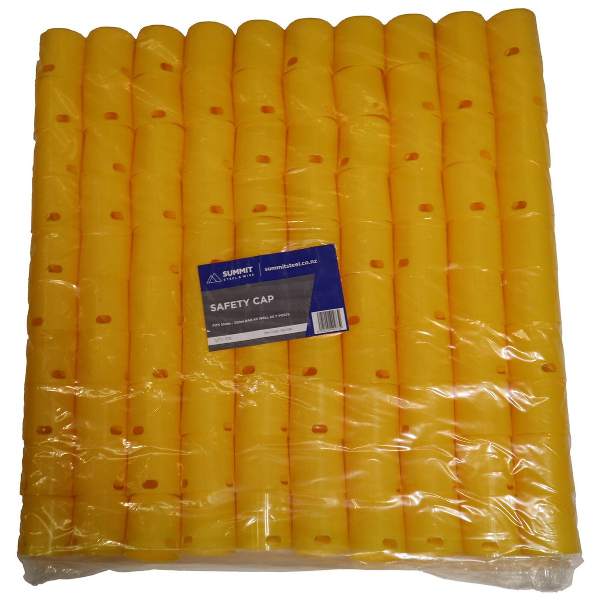 Summit Steel & Wire Starter Rod Safety Caps With Ties - 100 Pack ...