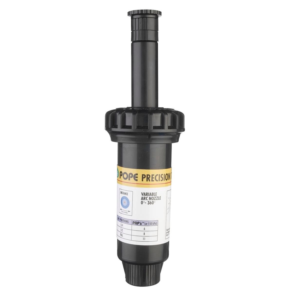 Pope 75mm Precision Spray Pop Up Sprinkler With Variable Arc Nozzle ...