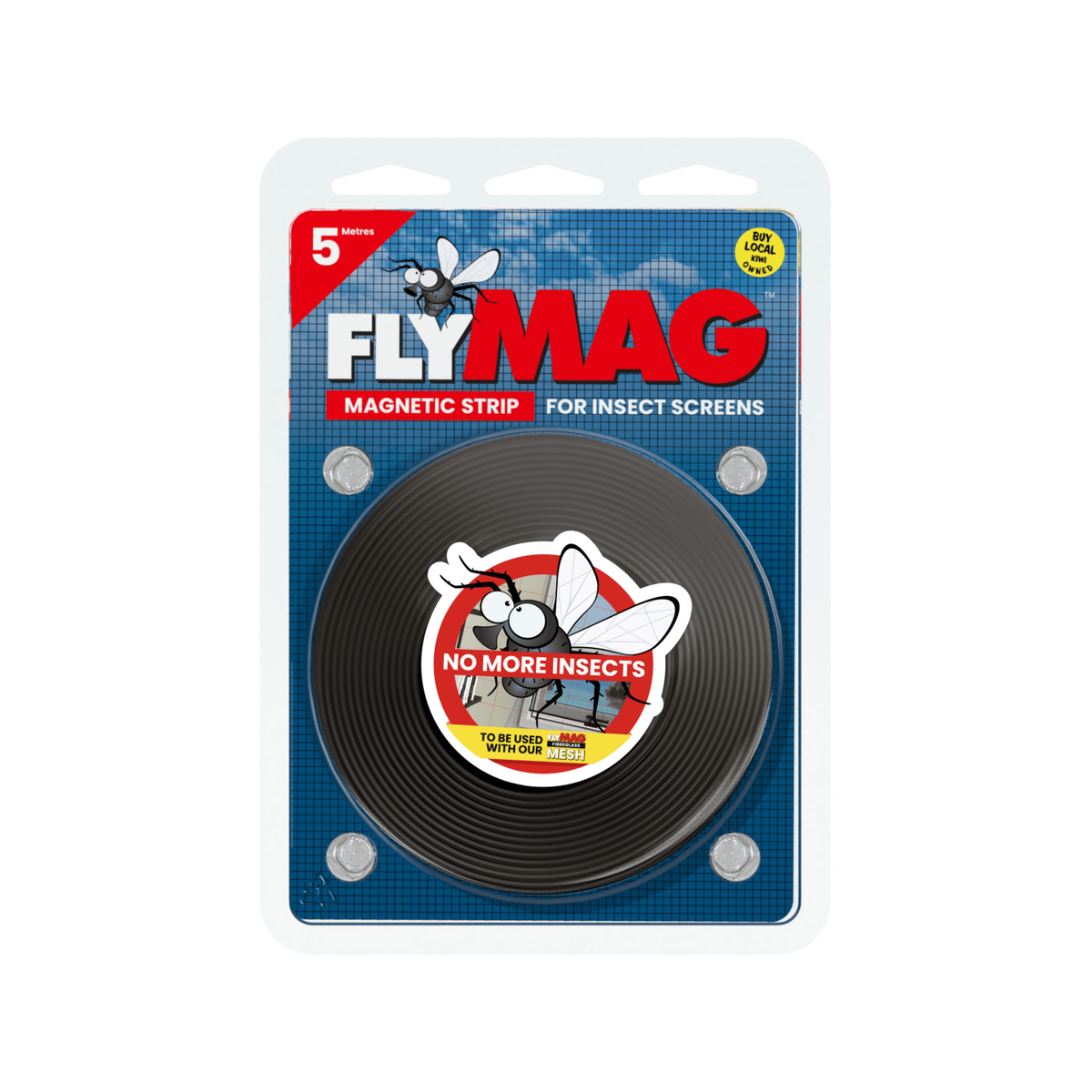 Flymag 12.5mm x 5m Magnetic Insect Screen Strips - Bunnings New Zealand