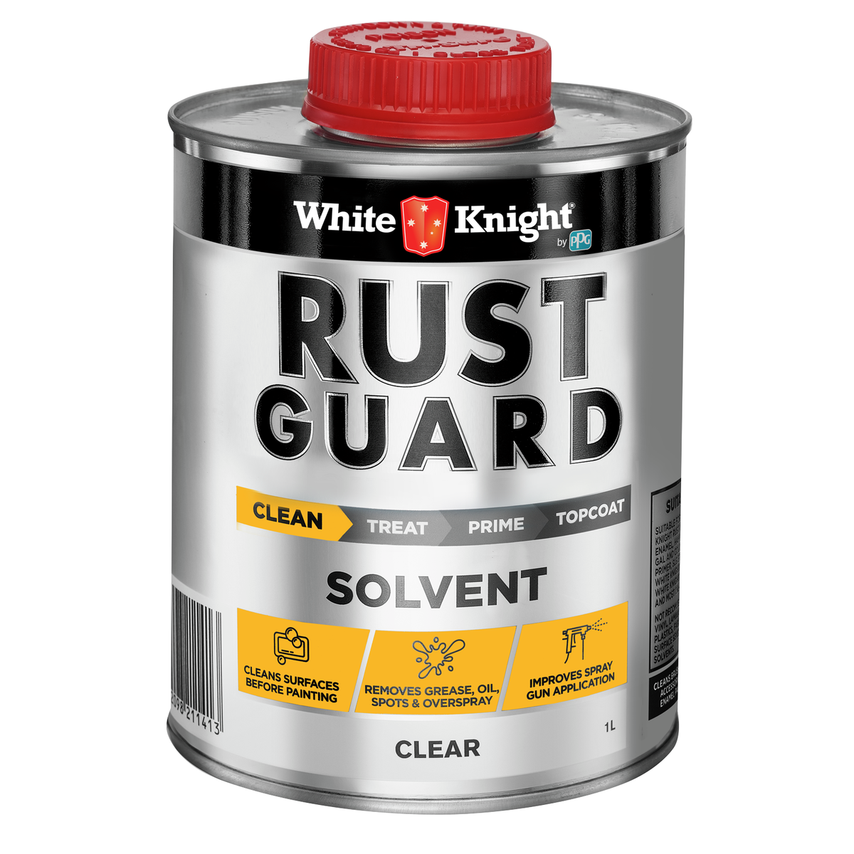 White Knight Rust Guard Solvent Cleaner Paint Thinner - 1L - Bunnings ...
