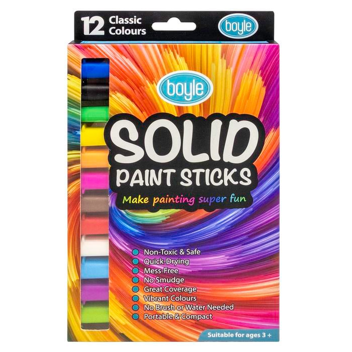 Boyle Solid Paint Sticks - 12 Pack - Bunnings Australia