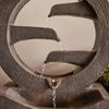 Northcote Pottery 34 x 17 x 48cm Symphonic Circles Water Feature ...