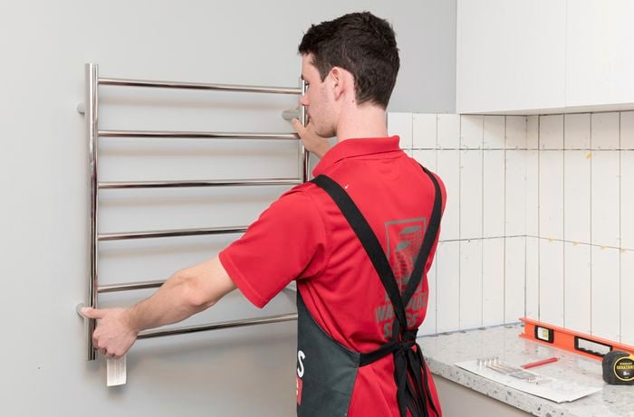 How To Install A Heated Towel Rail - Bunnings Australia